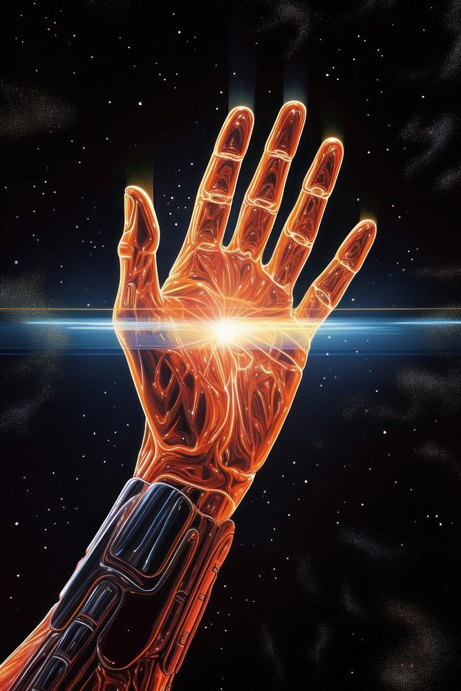Hand art technology futuristic. | Premium Photo Illustration - rawpixel