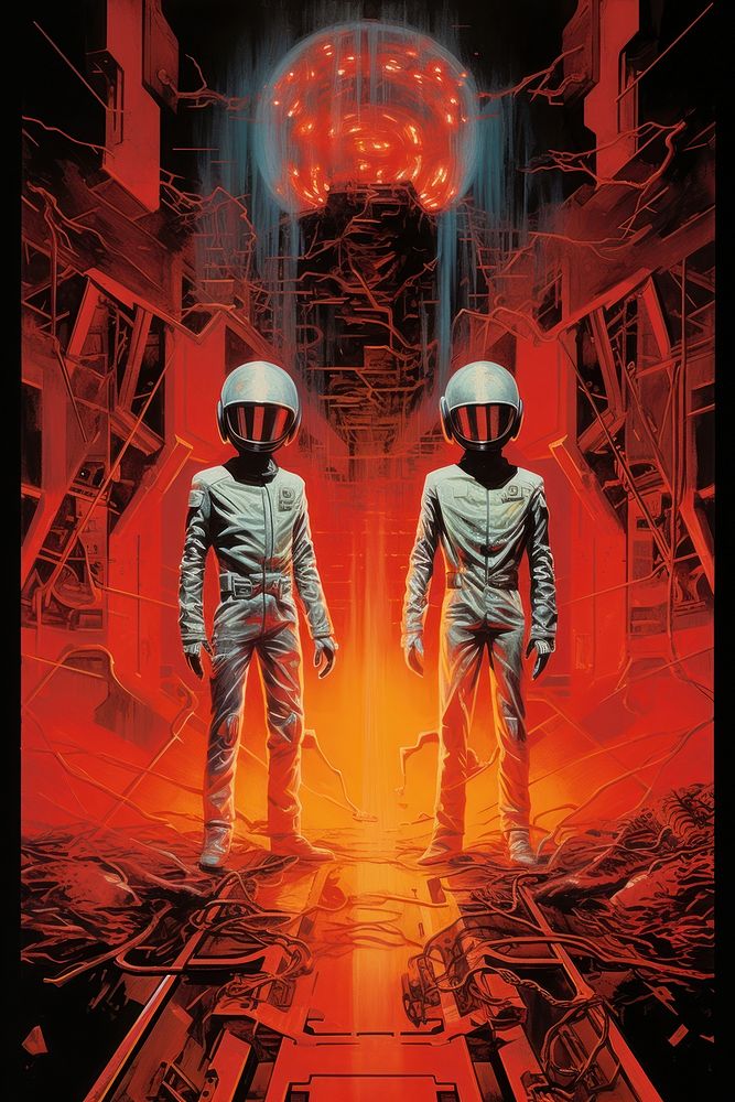 Evil twin architecture helmet art | Free Photo Illustration - rawpixel