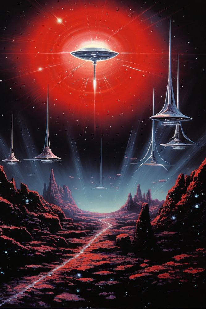 Star system vehicle night sky. | Free Photo Illustration - rawpixel