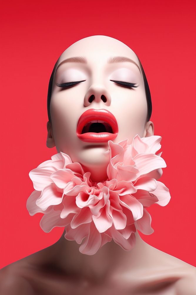 Pretty privilege portrait flower petal. | Premium Photo Illustration ...