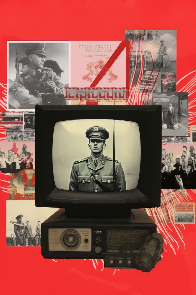 Propaganda television human electronics | Free Photo Illustration ...