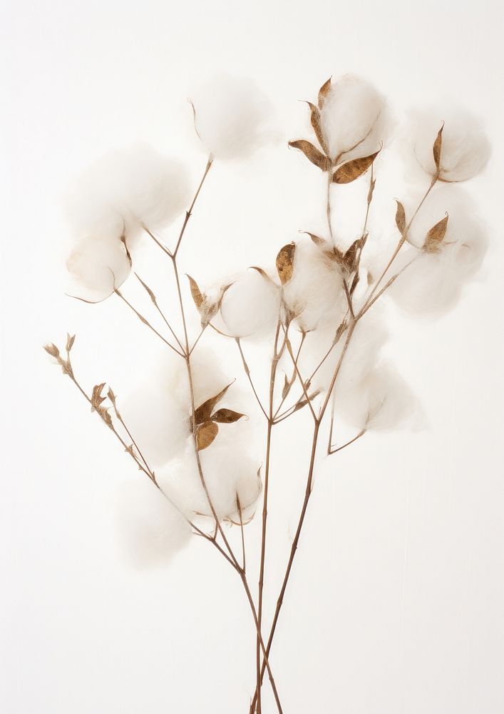 Real Pressed Cotton flowers cotton | Free Photo - rawpixel