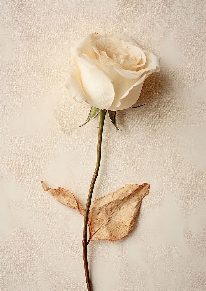 Real Pressed white rose flower | Premium Photo - rawpixel