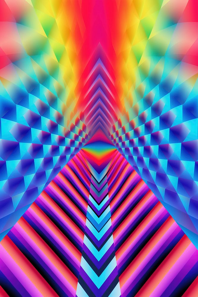 Prism graphics pattern purple. AI | Free Photo Illustration - rawpixel