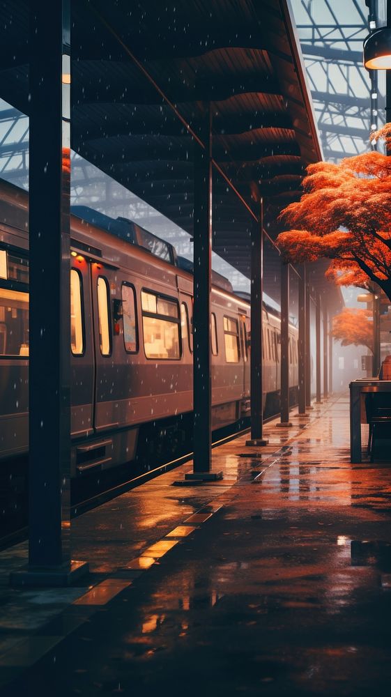 Japanese train station railway vehicle | Premium Photo - rawpixel
