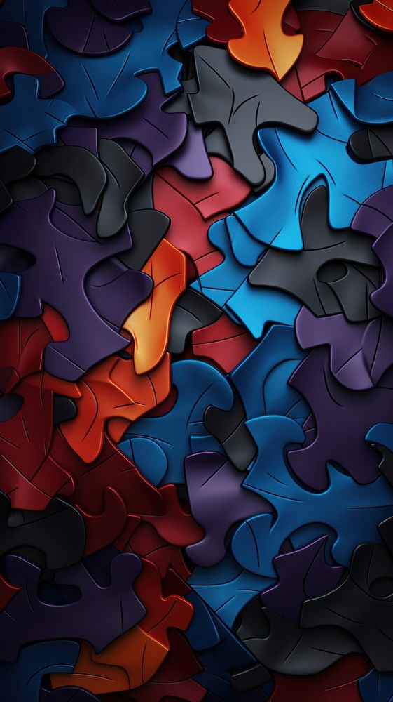 Puzzle backgrounds abstract pattern. AI | Premium Photo Illustration ...