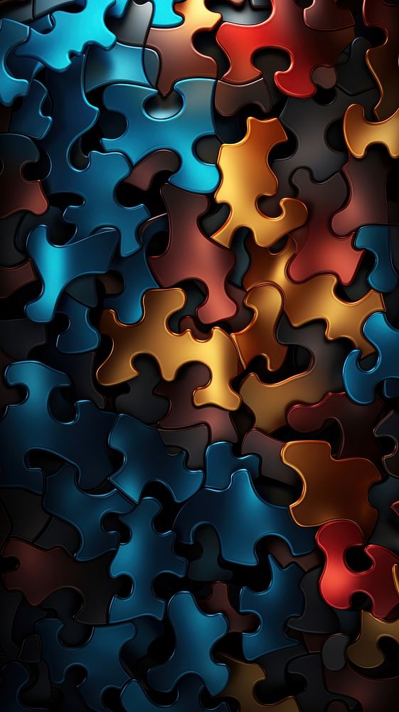 Puzzle backgrounds abstract pattern. AI | Premium Photo Illustration ...