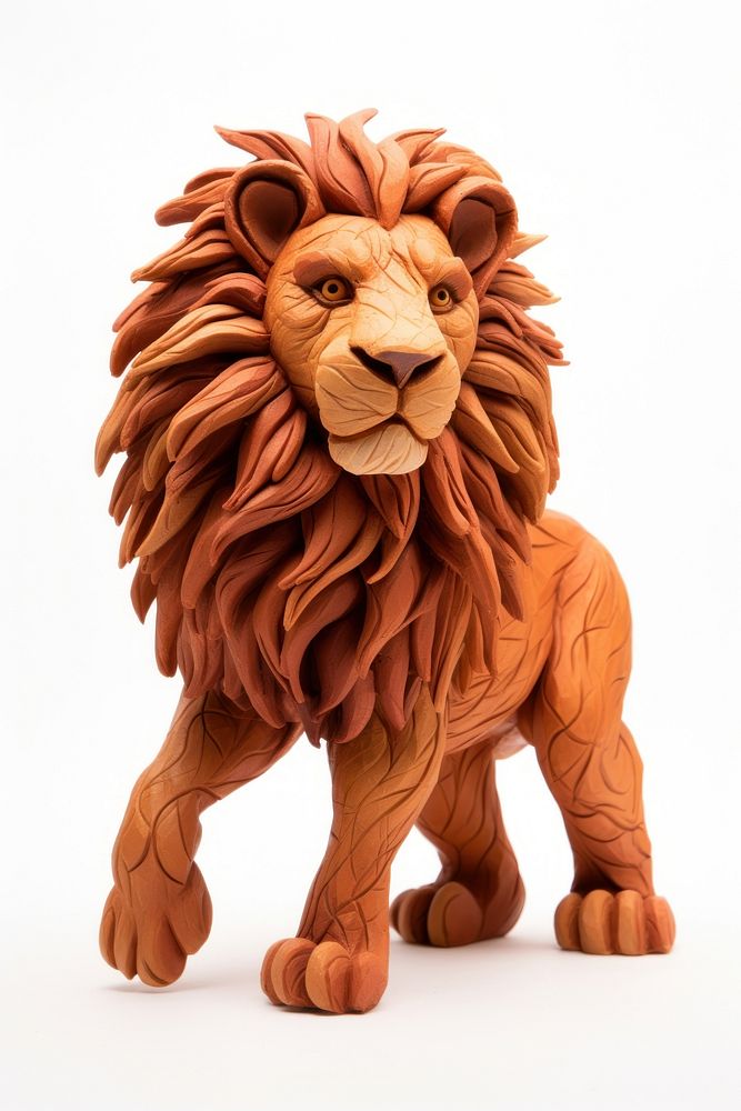 Lion made clay mammal animal | Premium Photo Illustration - rawpixel