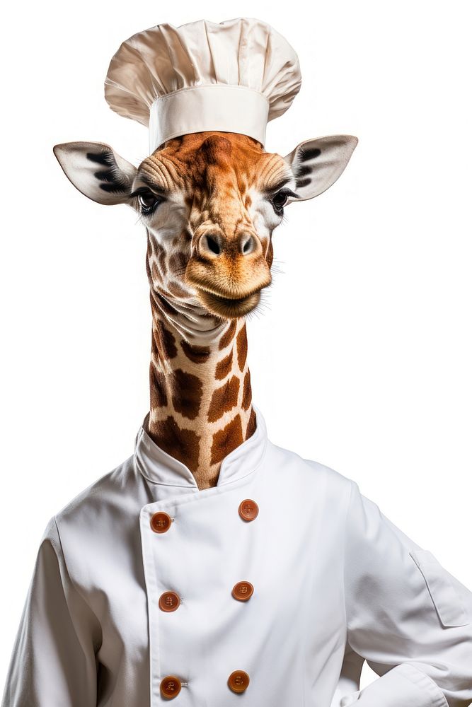 Giraffe animal mammal chef. | Free Photo - rawpixel
