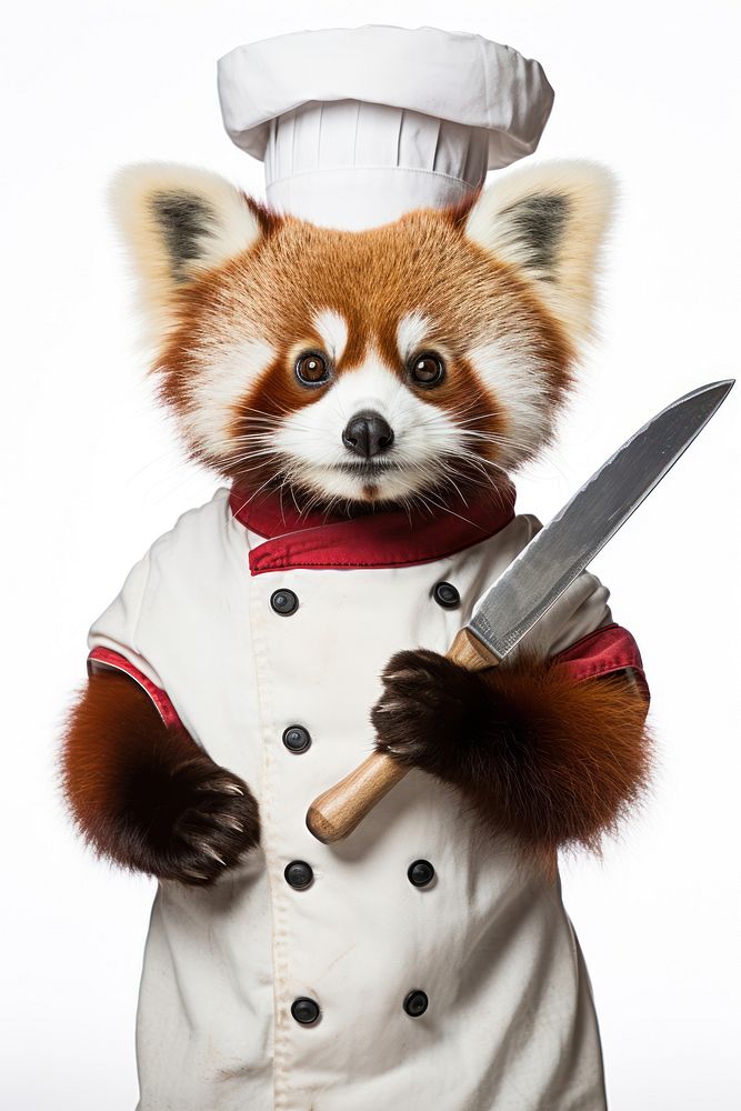Red panda holding Knife knife | Free Photo - rawpixel