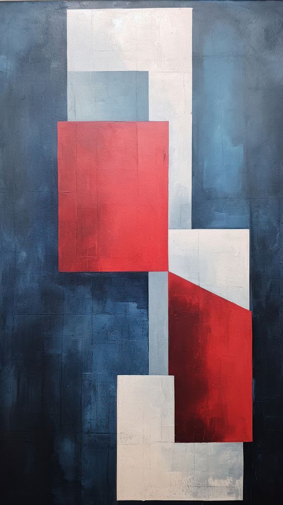 Geometric shape painting abstract art. | Premium Photo Illustration ...