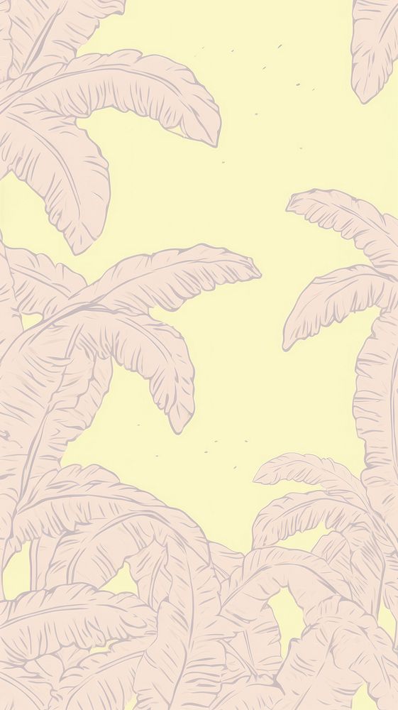 Banana tree pattern drawing plant. | Free Photo Illustration - rawpixel