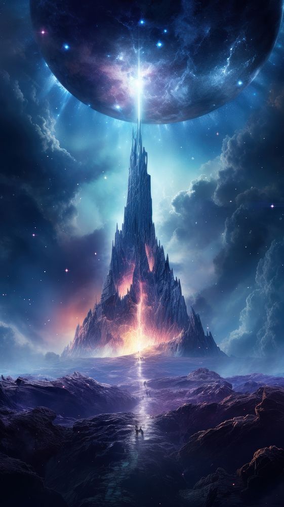 Space portal galaxy wallpaper outdoors | Free Photo Illustration - rawpixel