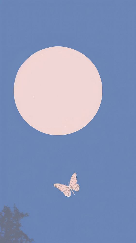 Butterfly and moon outdoors nature | Premium Photo Illustration - rawpixel