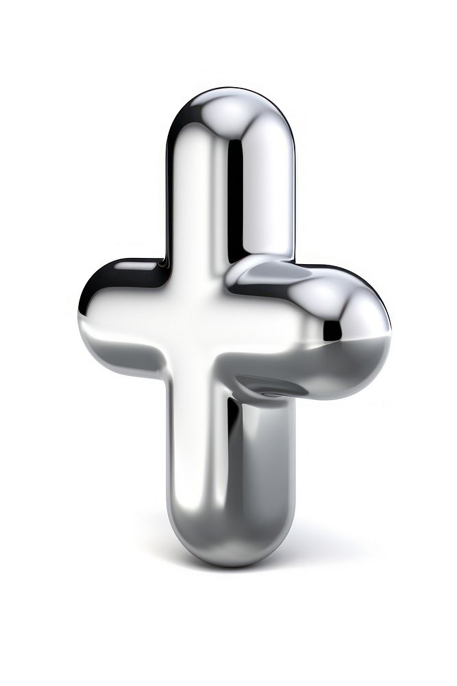 Cross Chrome material cross symbol | Premium Photo Illustration - rawpixel
