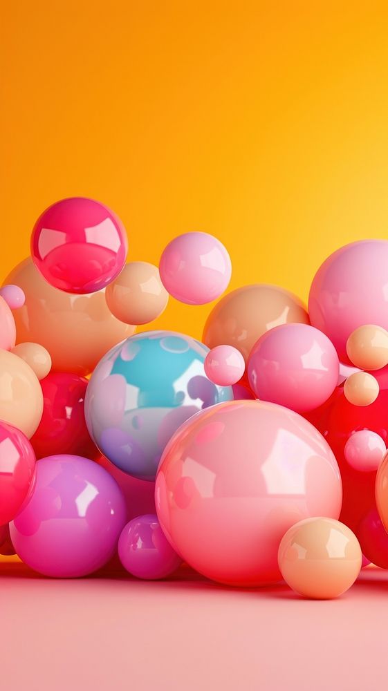 Colorful balloon sphere celebration. | Premium Photo Illustration ...