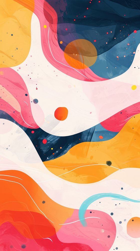 Colorful painting pattern paper. | Free Photo Illustration - rawpixel
