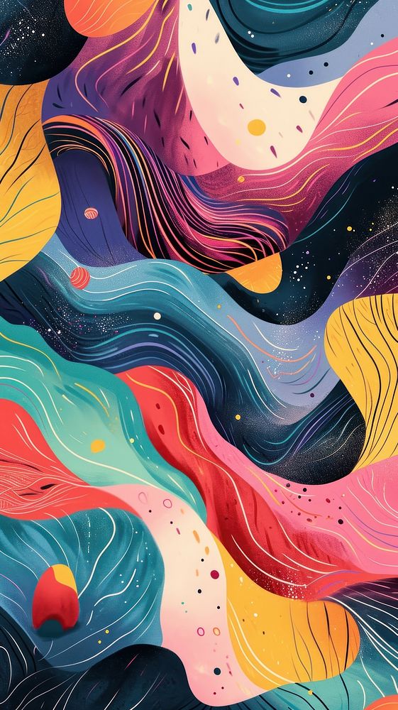 Colorful painting pattern art. | Premium Photo Illustration - rawpixel