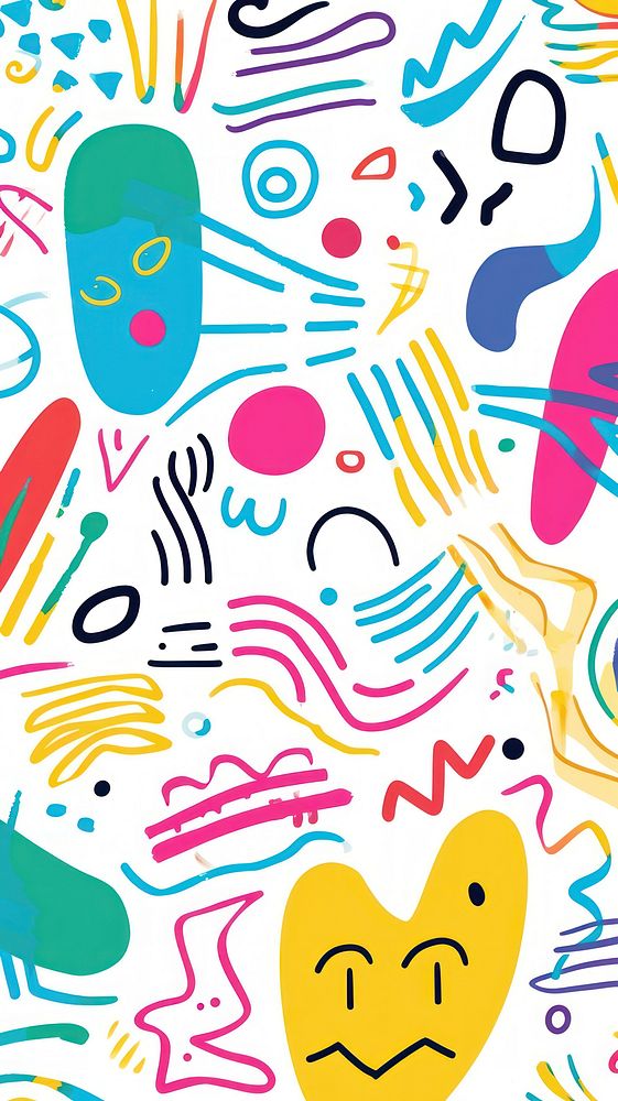 Colorful drawing paper line. | Free Photo Illustration - rawpixel