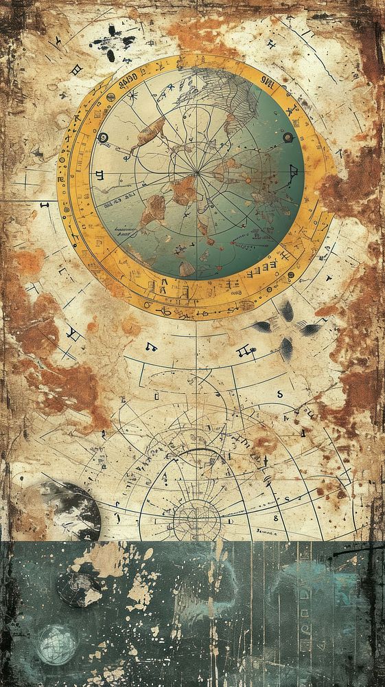 Vintage wallpaper astronomy space map. | Free Photo Illustration - rawpixel