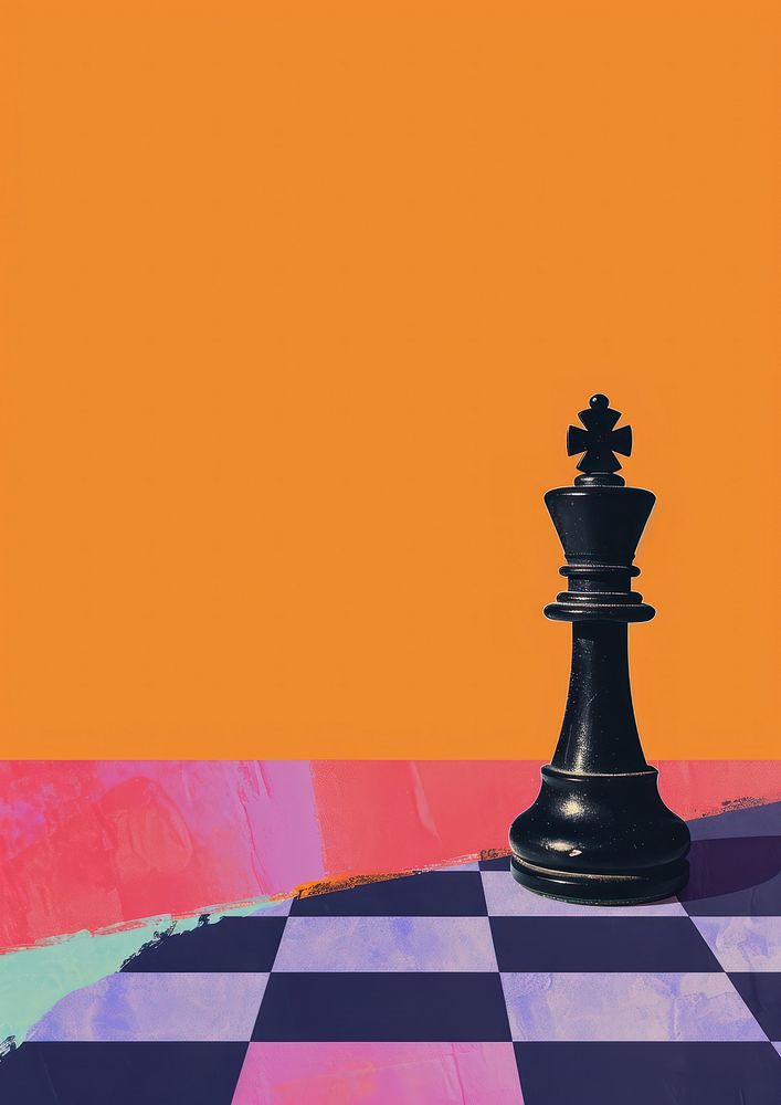 Retro collage chess business game. | Free Photo Illustration - rawpixel