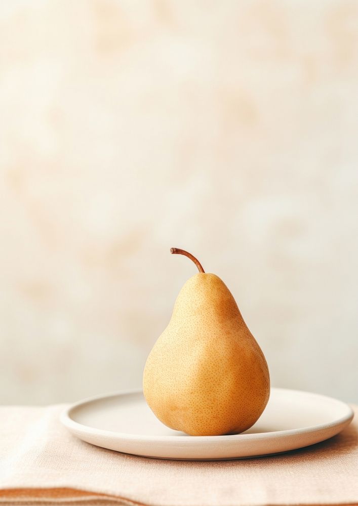 plate pear table fruit plant | Free Photo - rawpixel