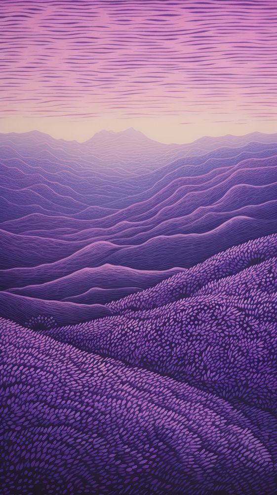 Purple field landscapes background backgrounds | Premium Photo ...