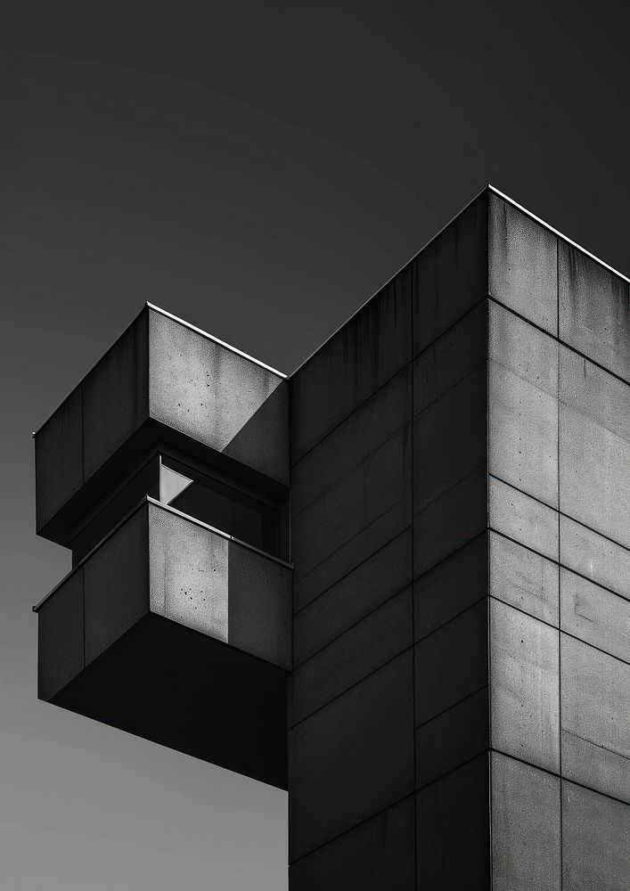Modern architecture monochrome building black. | Premium Photo - rawpixel