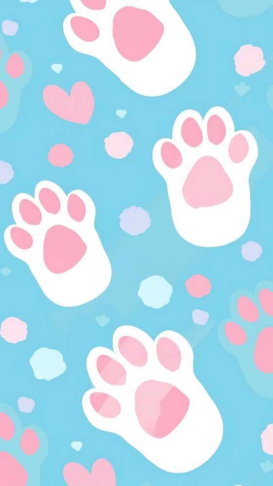Cat paws pattern backgrounds carnivora. | Free Photo Illustration ...
