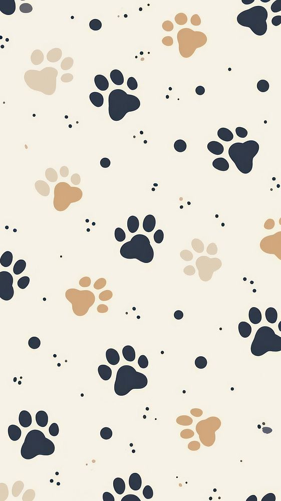 Cat paws pattern backgrounds paper. | Free Photo Illustration - rawpixel