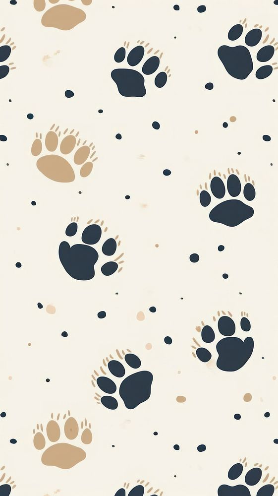 Cat paws backgrounds footprint pattern. | Free Photo Illustration ...