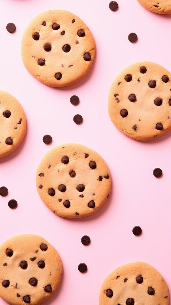 Cookies and chocolate chips backgrounds | Free Photo Illustration ...