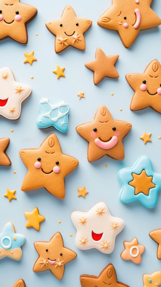 Cute Summer gingerbread cookie backgrounds. | Free Photo Illustration ...