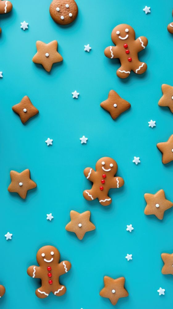 Cute Summer gingerbread cookie backgrounds. | Free Photo Illustration ...