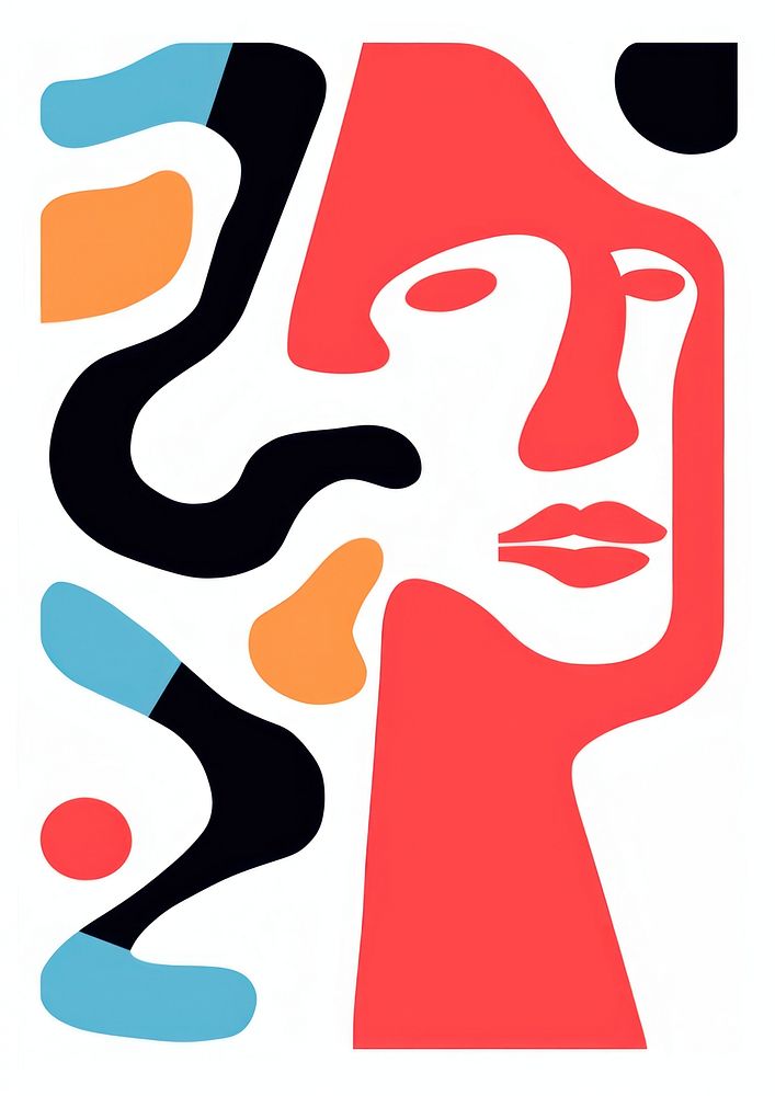 Man relaxed thinking abstract painting | Premium Photo Illustration ...