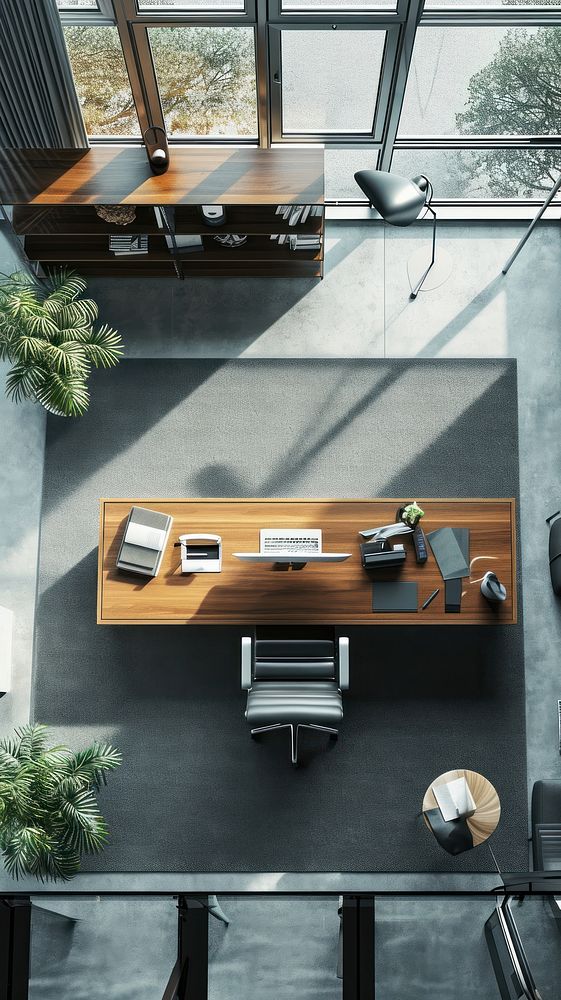 Aerial top view Office office | Premium Photo - rawpixel
