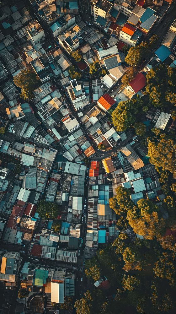Aerial top view small city | Premium Photo - rawpixel