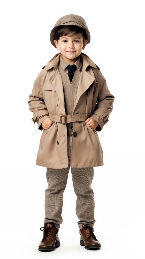 Detective overcoat costume child. | Premium Photo - rawpixel