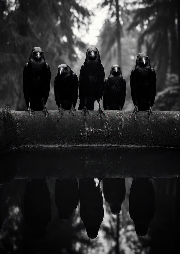 Aesthetic Photography crows silhouette animal | Free Photo - rawpixel