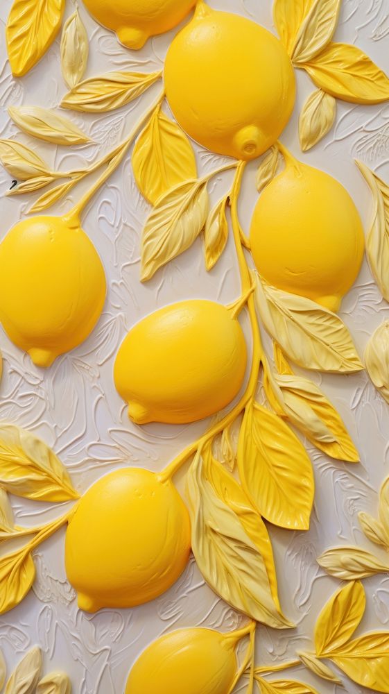 Lemon bas relief pattern fruit | Premium Photo - rawpixel