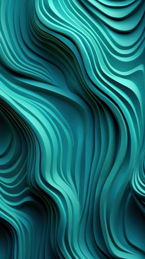 Wave bas relief pattern turquoise | Premium Photo - rawpixel