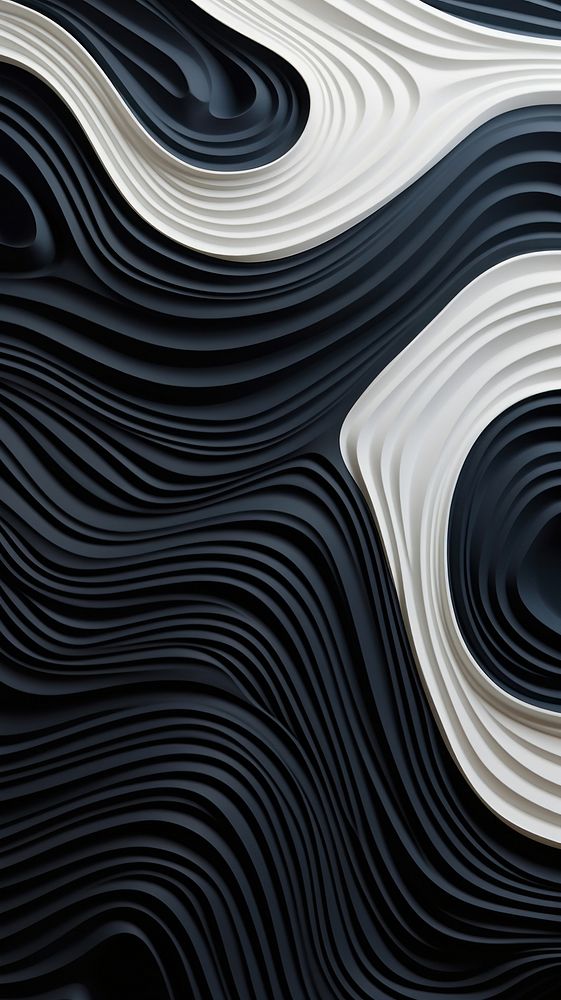 Black wave bas relief pattern | Free Photo - rawpixel