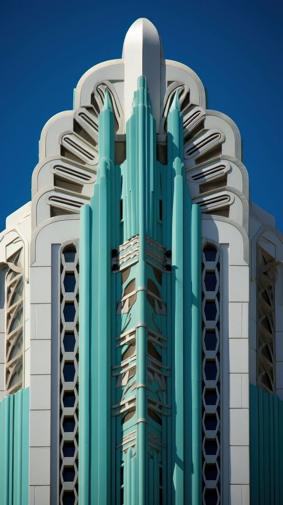 Top art deco tower architecture | Premium Photo - rawpixel