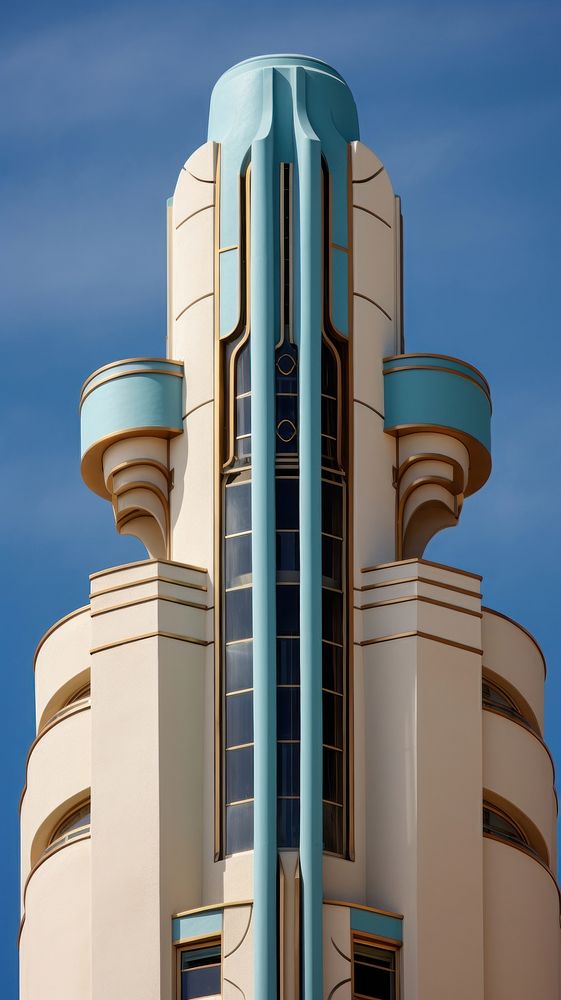 Top art deco tower architecture | Premium Photo - rawpixel