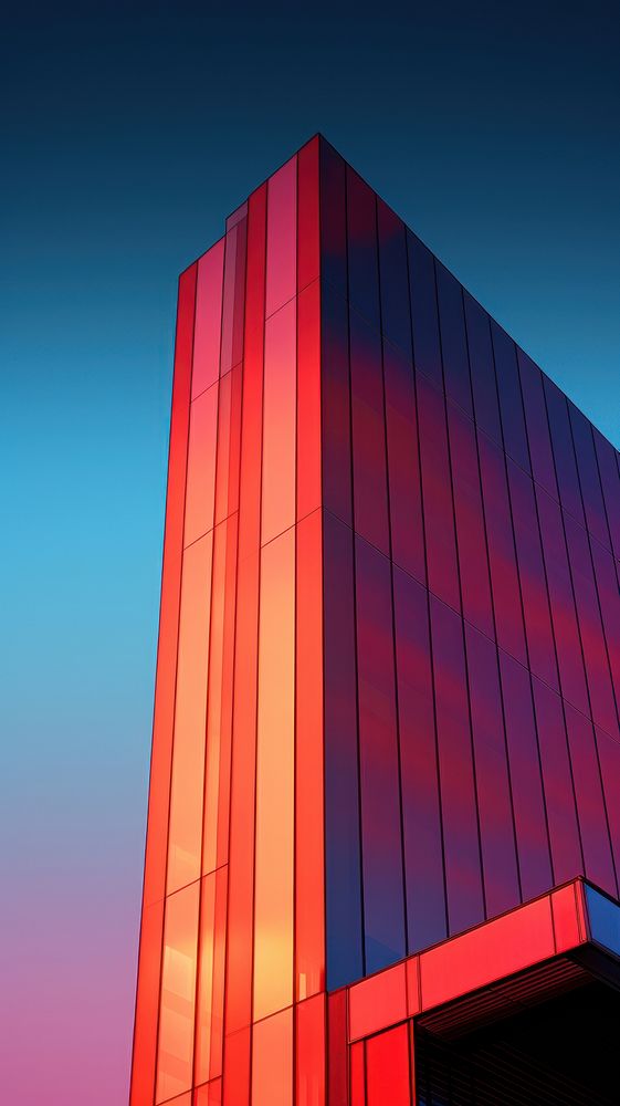 Bold color minimal skyscraper architecture | Free Photo - rawpixel