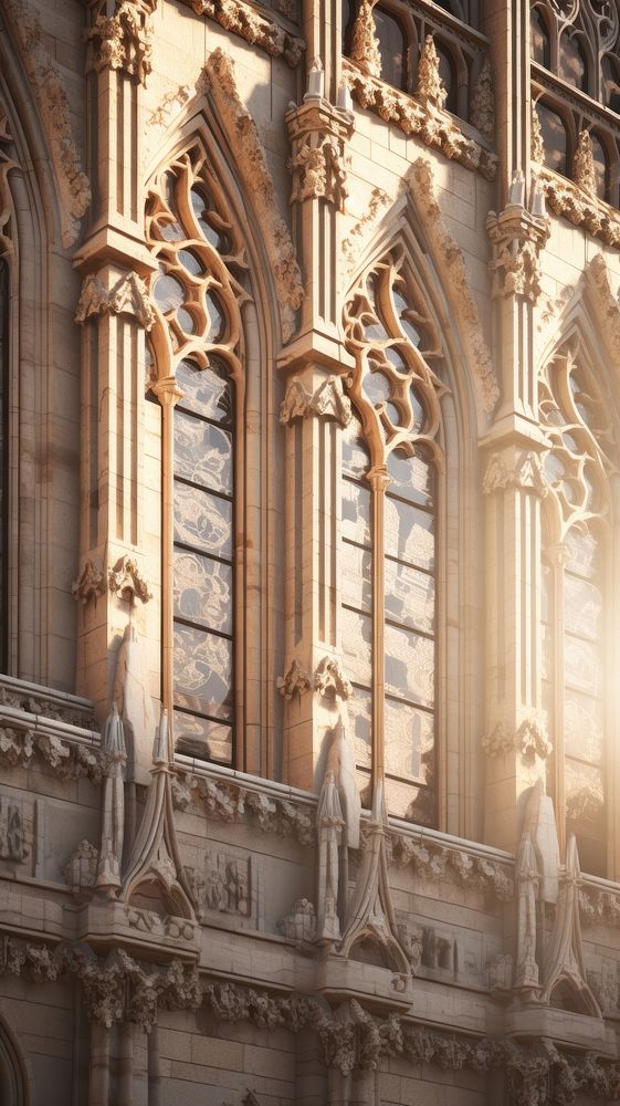 Gothic facade architecture building sculpture. | Free Photo - rawpixel