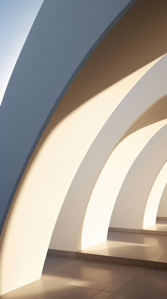 Modern arch architecture sunlight building. | Free Photo - rawpixel