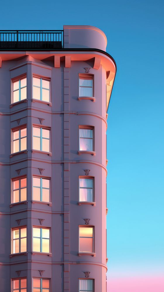 Pastel color apartment building architecture | Free Photo - rawpixel