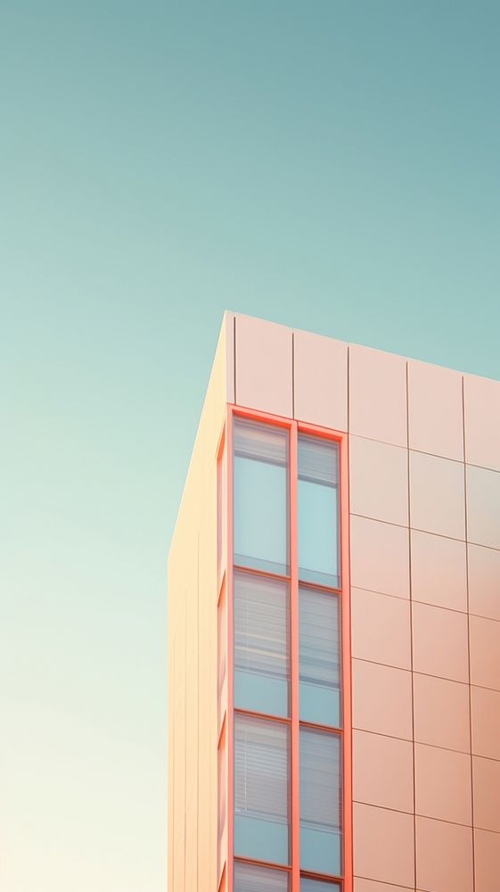 Pastel color minimal skyscraper architecture | Free Photo - rawpixel
