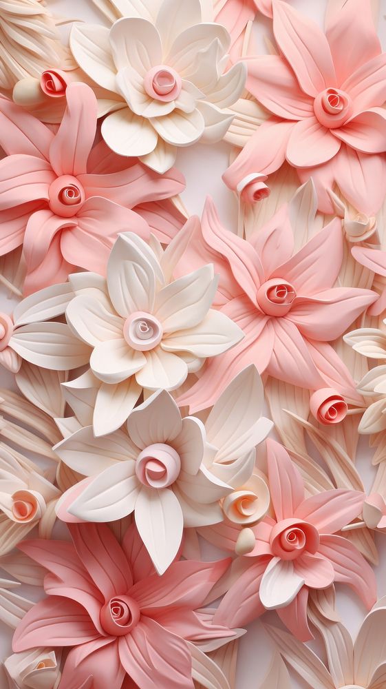 Floral bas relief pattern art | Premium Photo - rawpixel